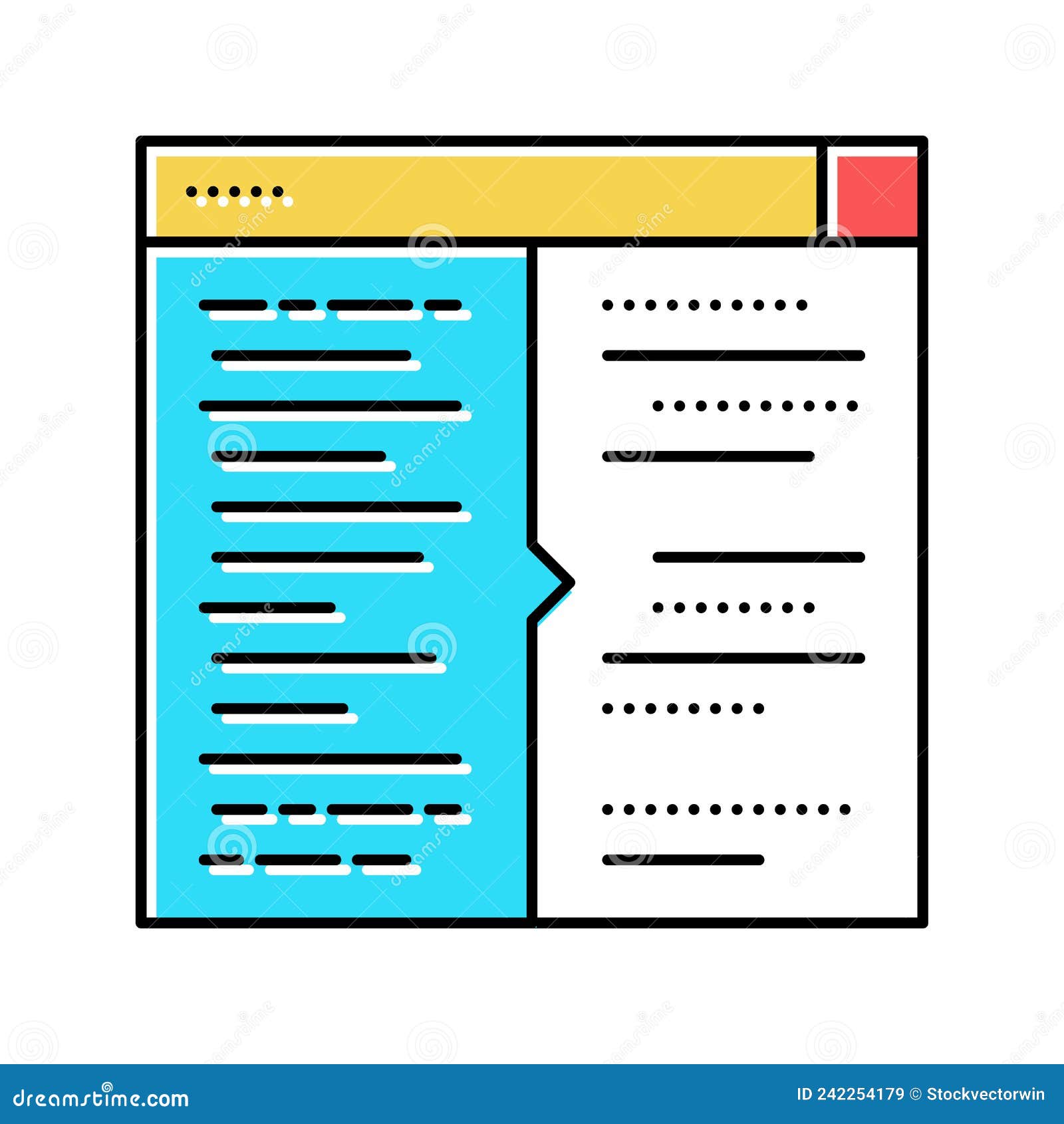Code Testing Color Icon Vector Illustration Stock Vector - Illustration ...