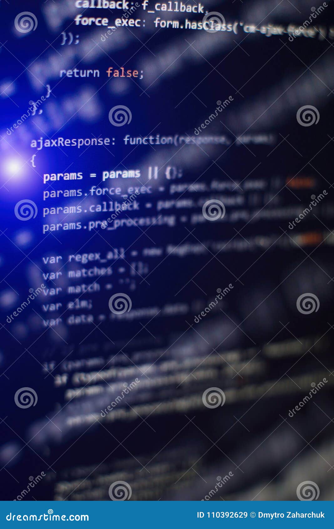 Software Developer Programming Code. Abstract Computer Script Co Stock ...