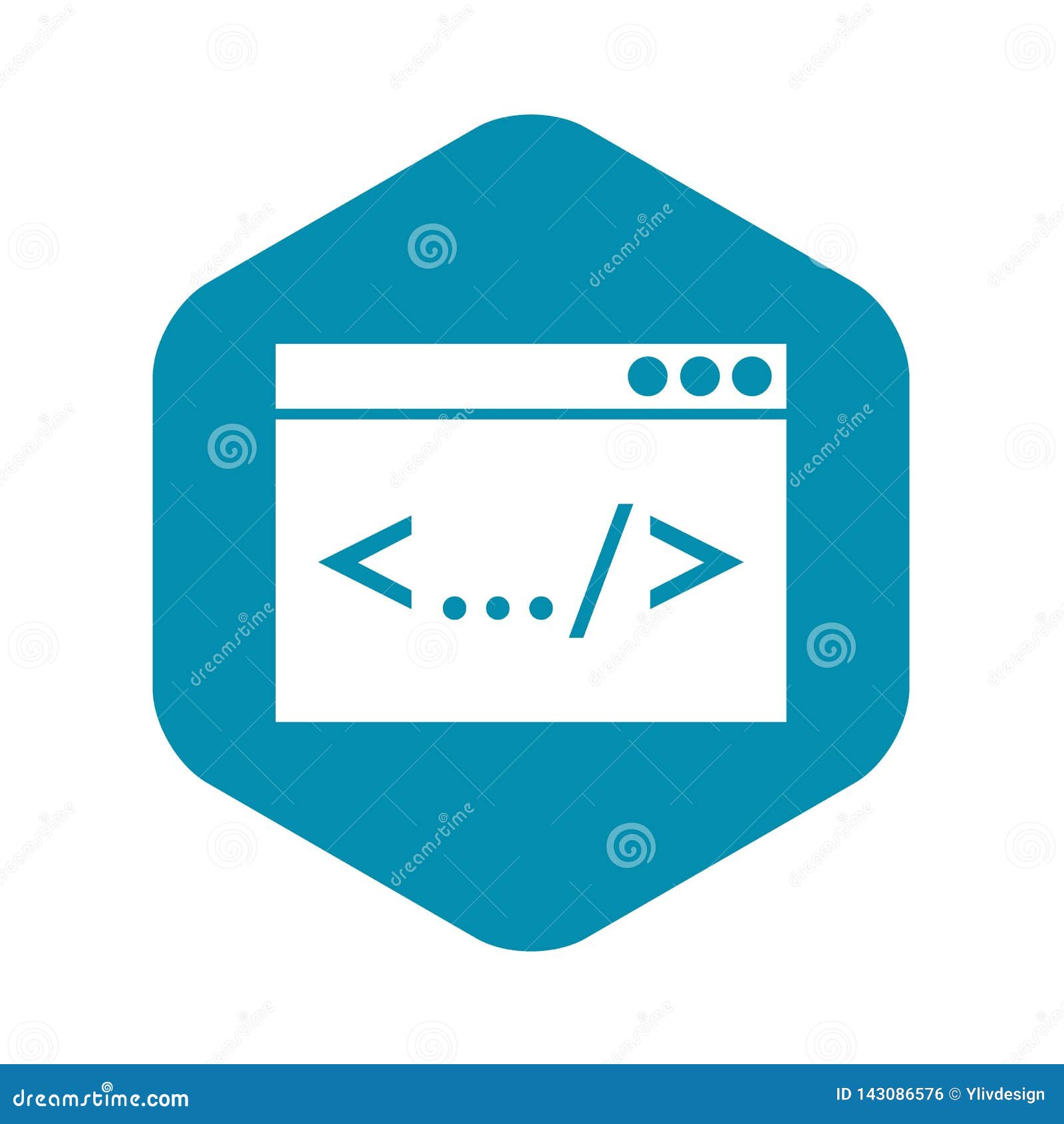 Code Window Icon, Simple Style Stock Vector - Illustration of ...