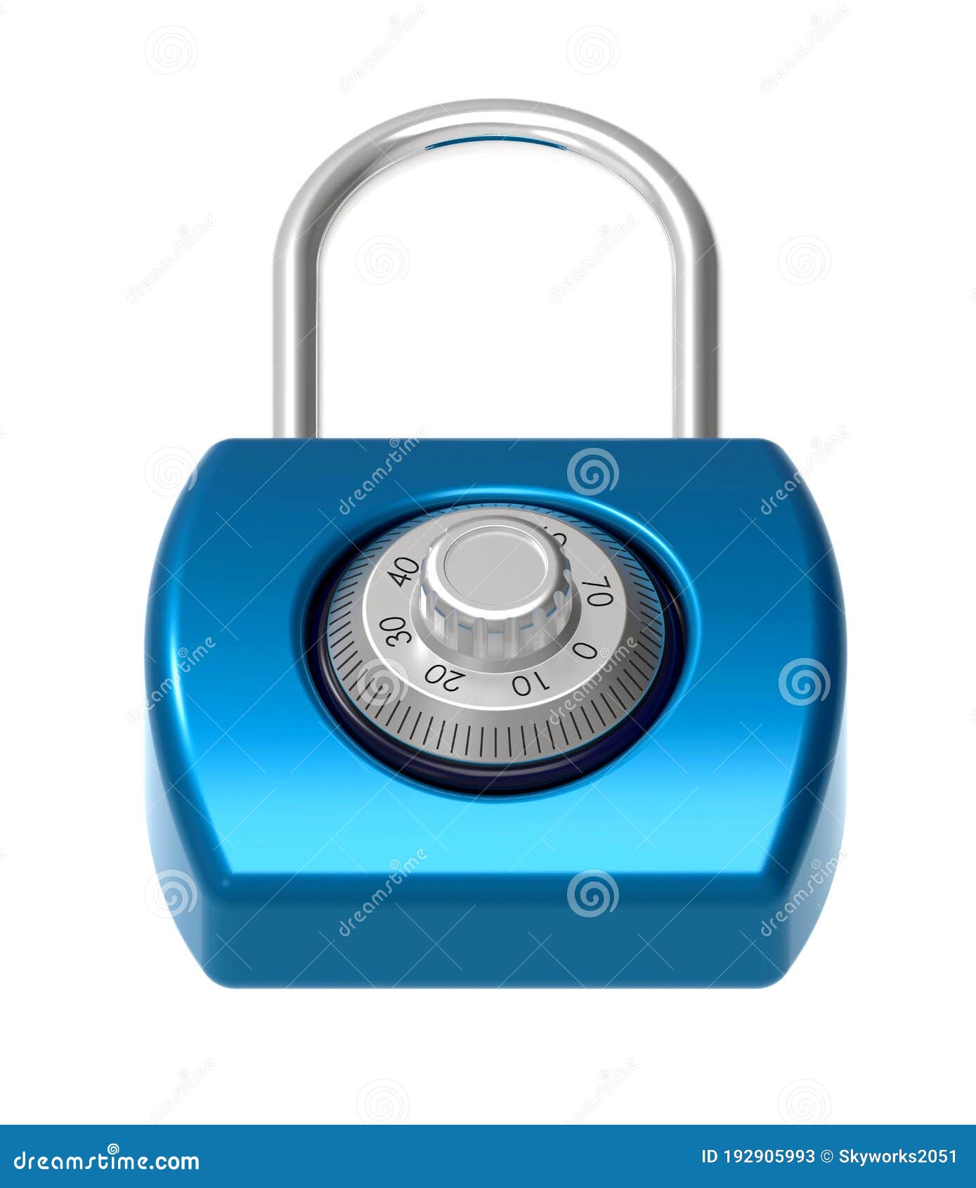 Coded Lock Wheel. Combination Lock. 3d Illustration. Stock Illustration ...