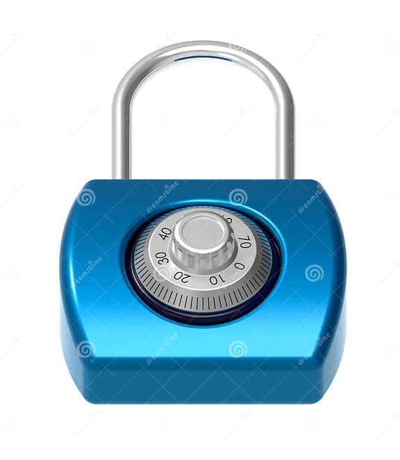Coded Lock Wheel. Combination Lock. 3d Illustration. Stock Illustration ...