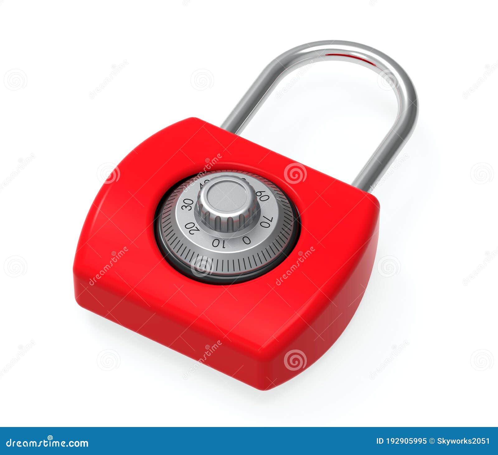 Coded Lock Wheel. Combination Lock. 3d Illustration. Stock Illustration ...