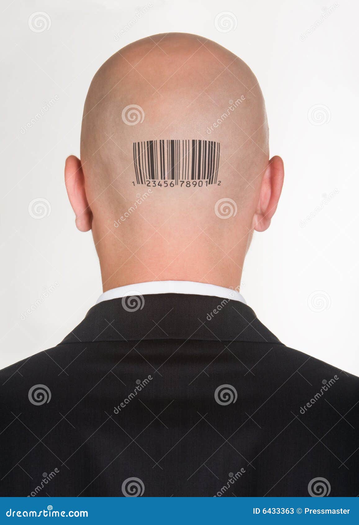 Coded male stock image. Image of economy, head, code, barcode - 6433363