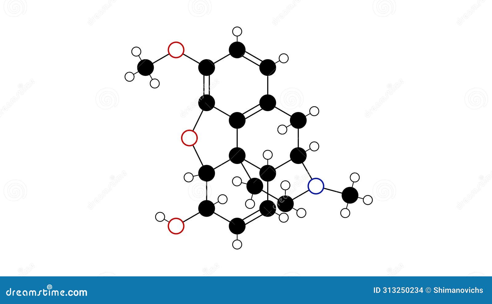 Codeine Chemical Formula. Codeine Structural Chemical Formula Isolated ...