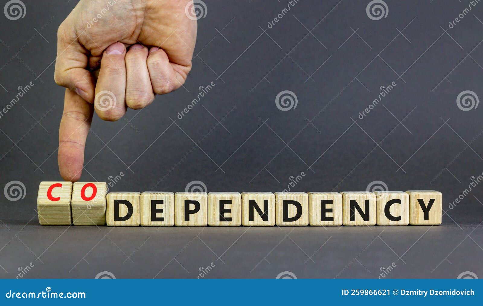 Codependency or Dependency Symbol. Concept Words Codependency and ...