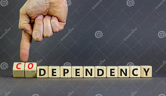 Codependency or Dependency Symbol. Concept Words Codependency and ...