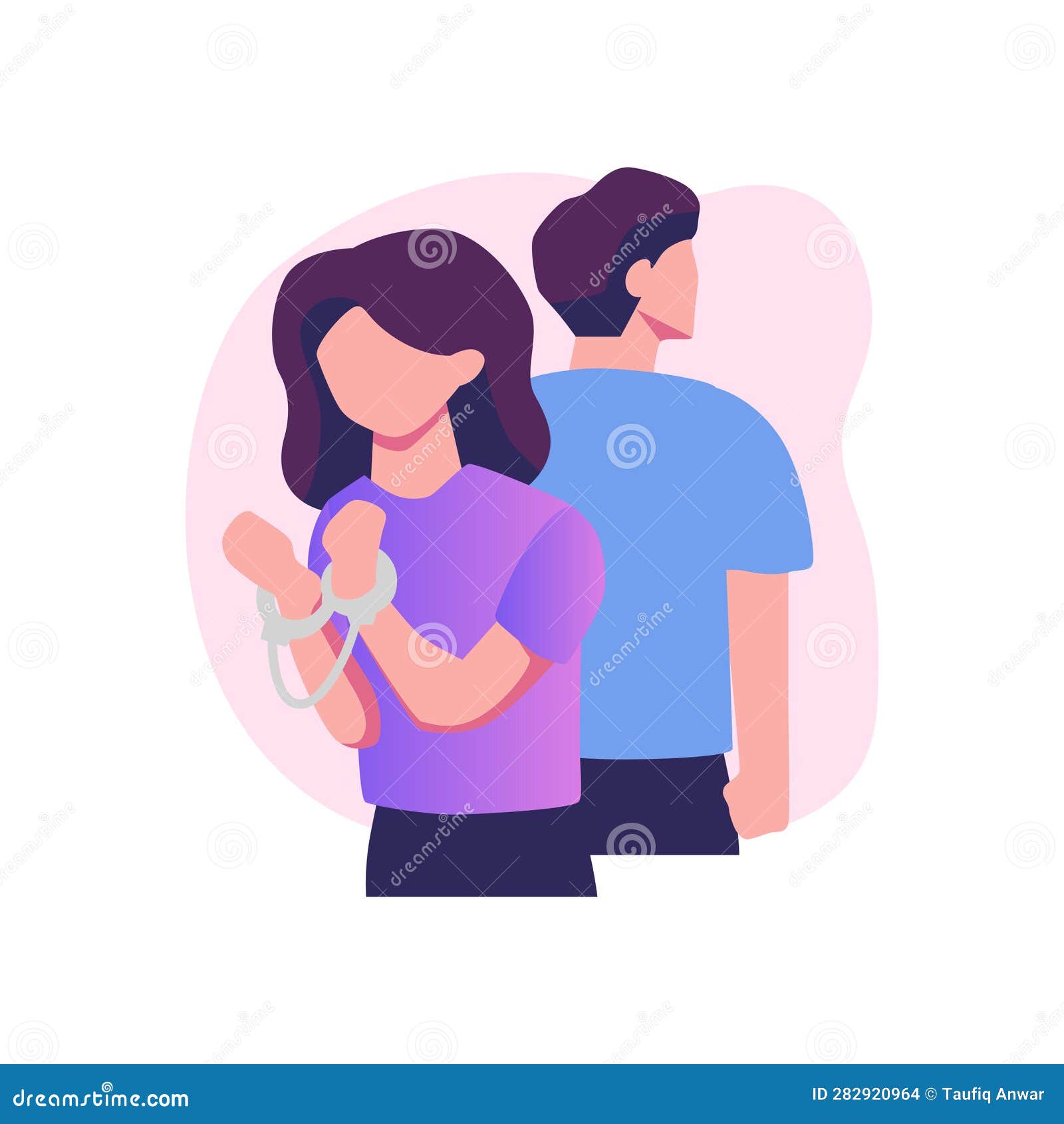 Codependency Flat Style Illustration Vector Design Stock Vector ...