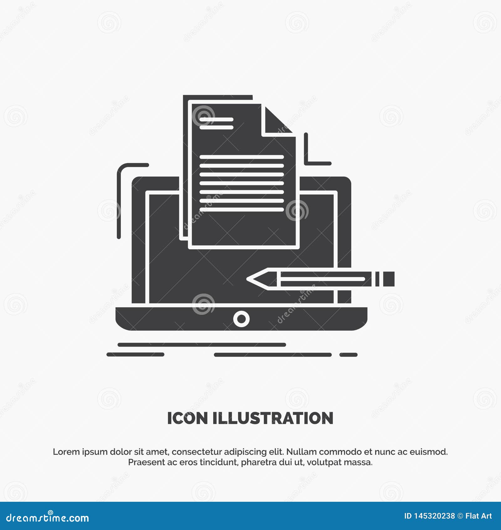Coder Coding Computer List Paper Icon Glyph Vector Gray Symbol For Ui And Ux Website Or