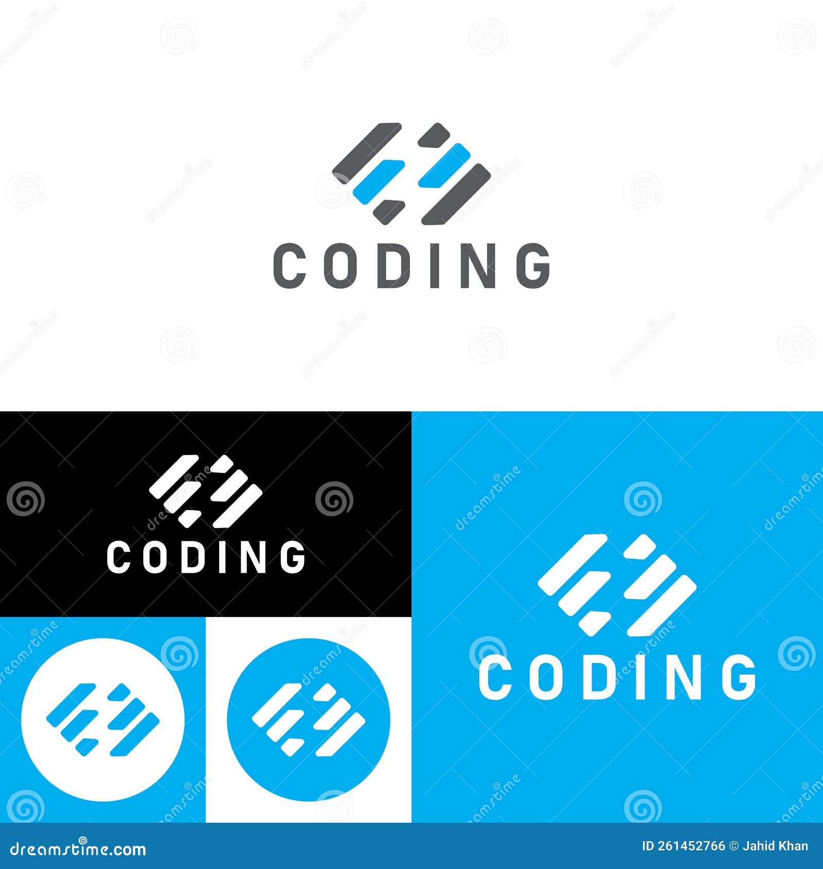 Coder Company Logo.Minimalistic Digital Code Logo. Programmer Icon ...