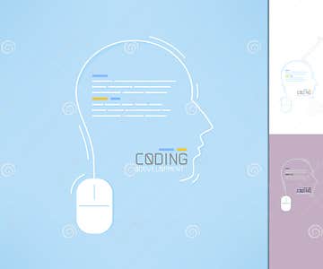 Coder and Developer Profile. Programmer Silhouette. Coding Development ...