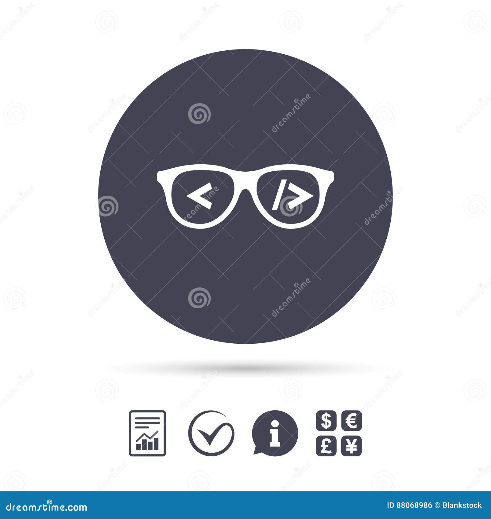 Coder Icons Programmer Computer Software Expert Input Ends Execute Cluster Bugs Fix Testing