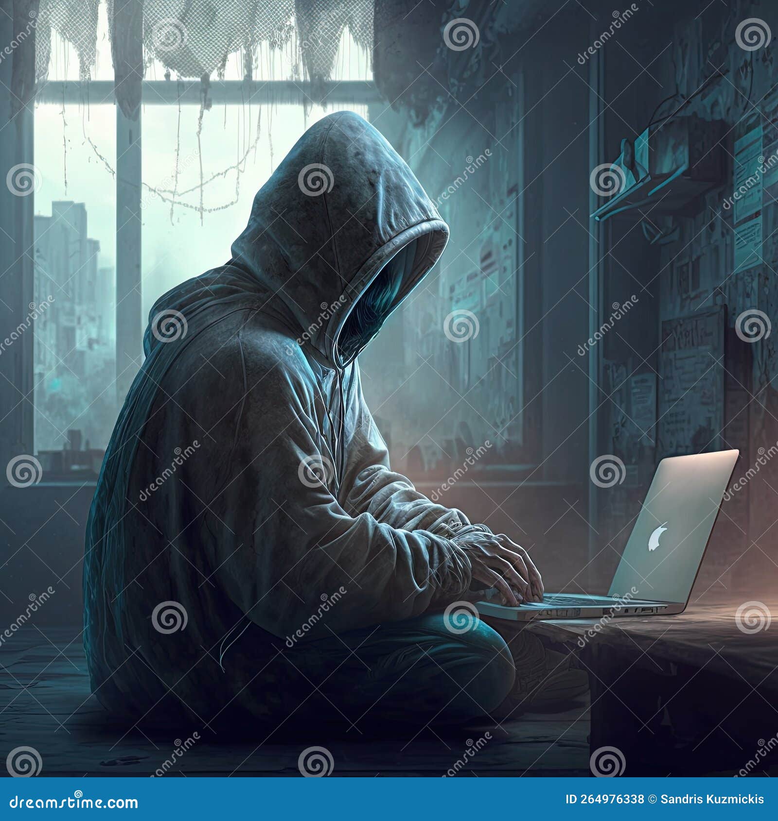 A Coder Looking At The Diagrams And Touching The Computer Screen Vector ...