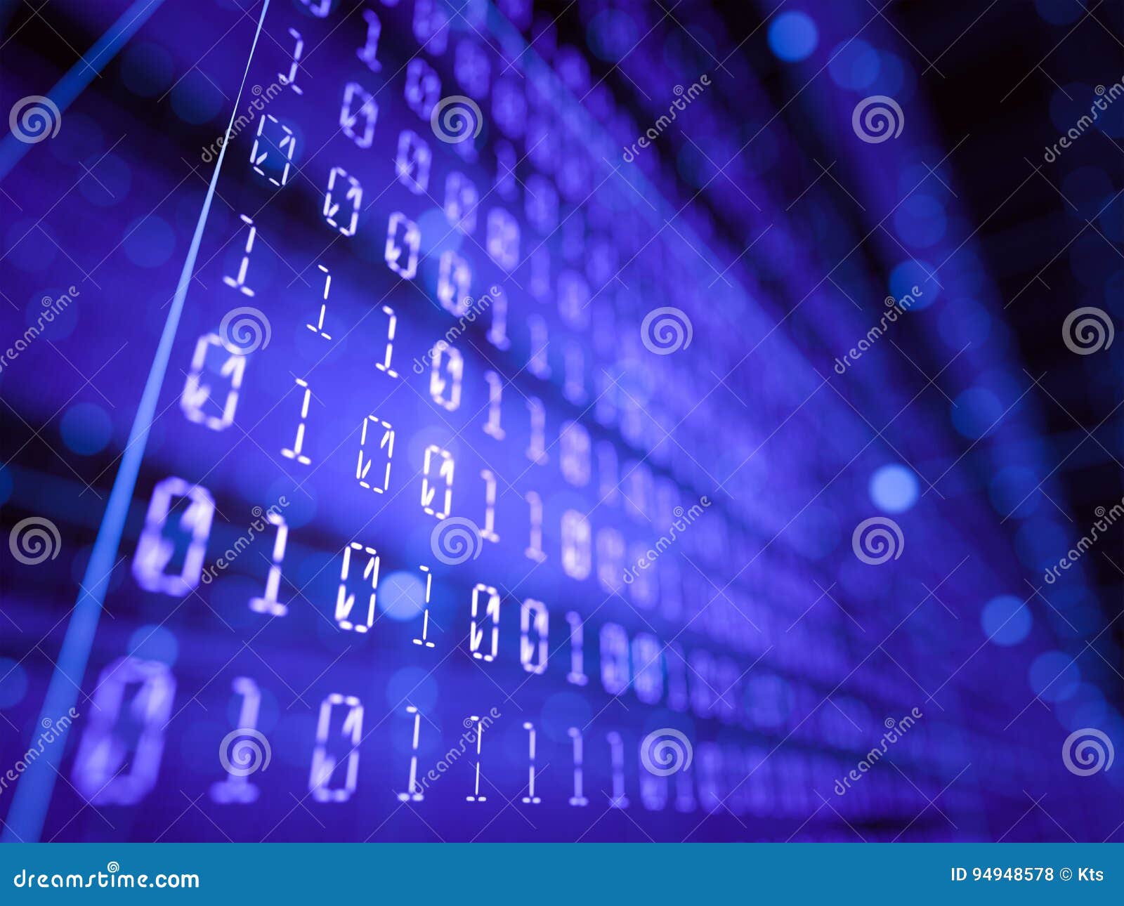 Codes binaires illustration stock. Illustration du technologie - 94948578
