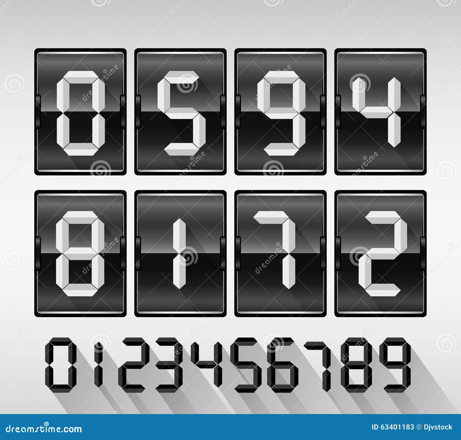 Codes et chiffres illustration de vecteur. Illustration du affichage ...