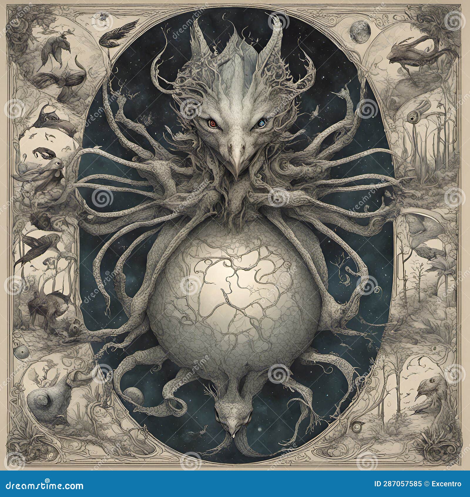 Codex stock illustration. Illustration of fantastical - 287057585