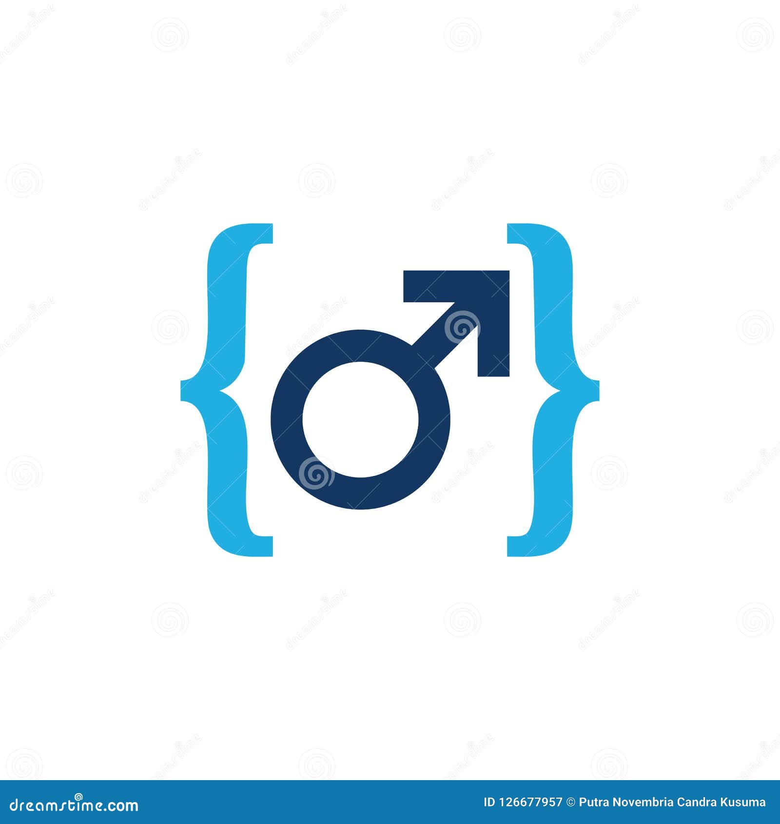 Codez L'homme Masculin Logo Icon Design Illustration Stock ...