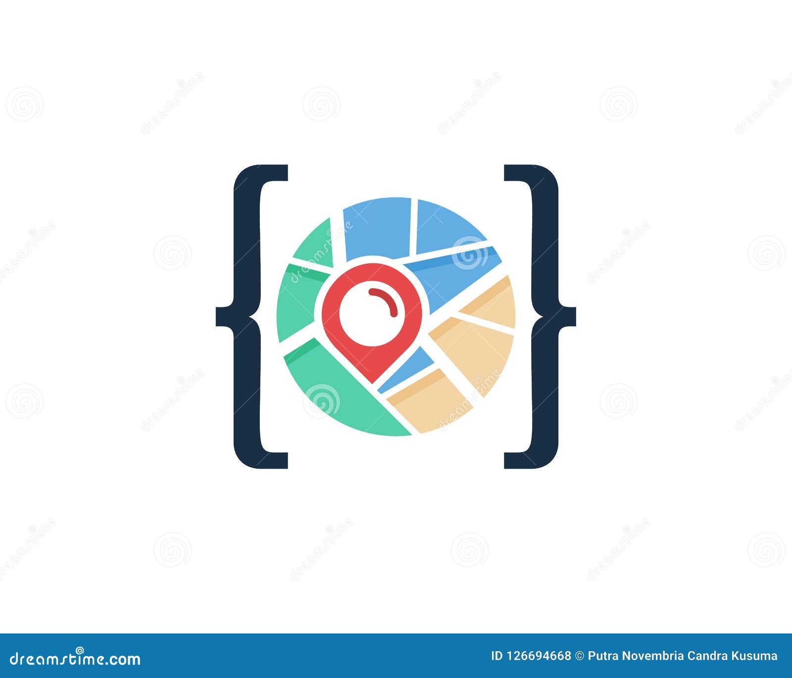 Codez La Carte Logo Icon Design Illustration de Vecteur - Illustration ...