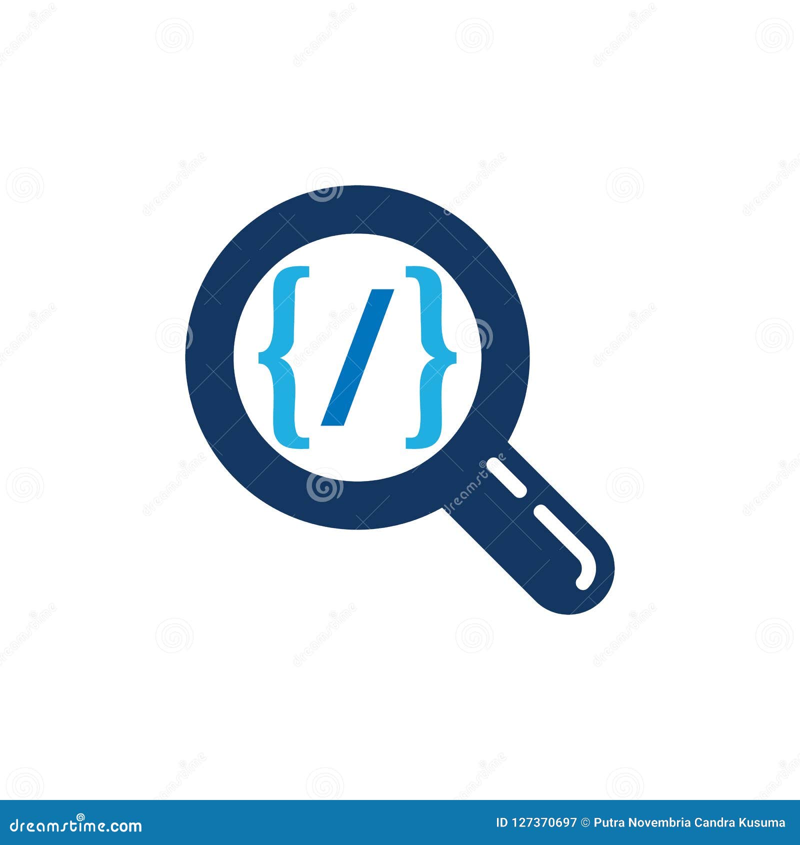 Codez La Recherche Logo Icon Design Illustration de Vecteur ...