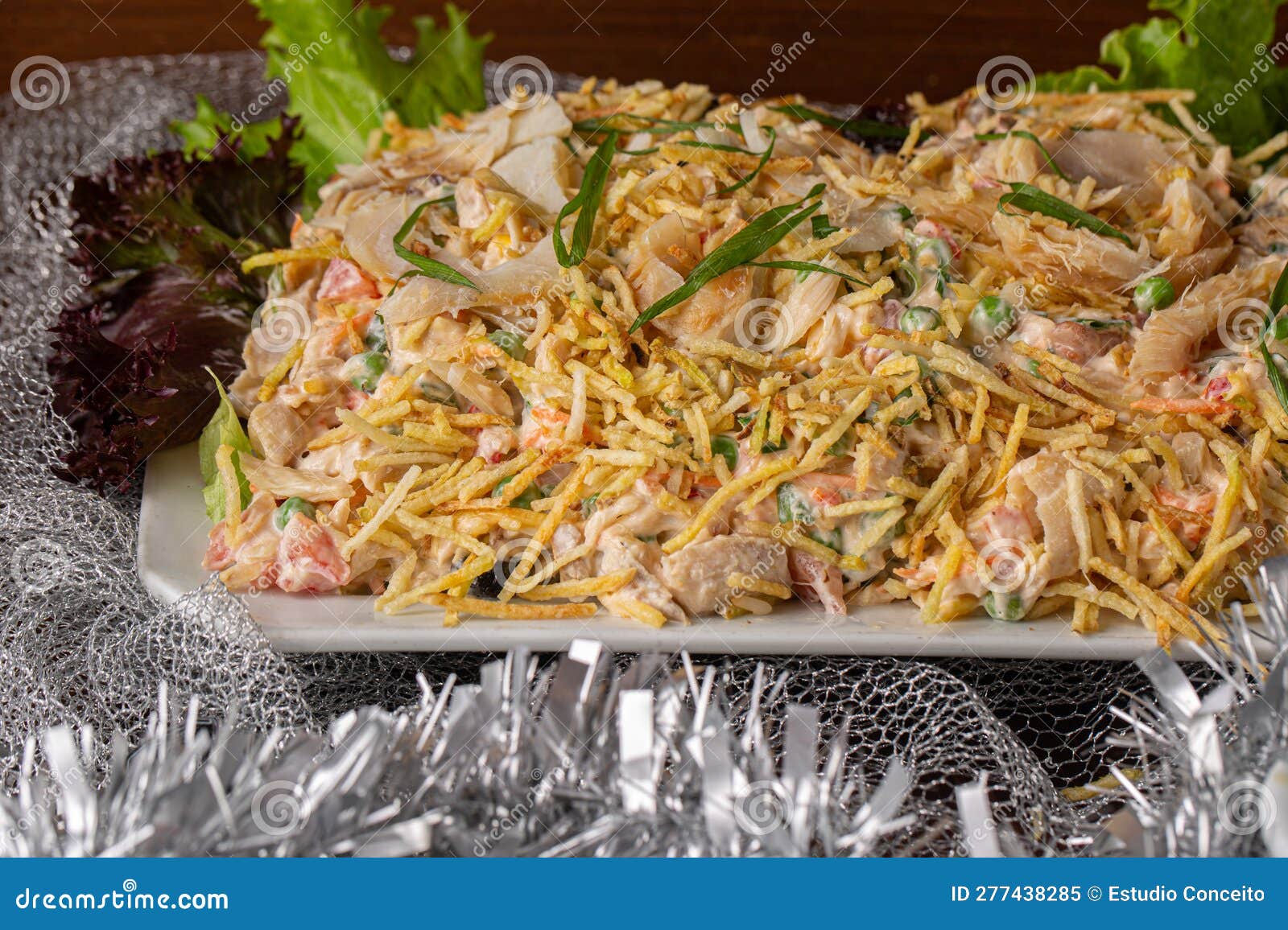 Codfish Salad. SalpicÃo is a Typical Brazilian Salad Stock Image ...