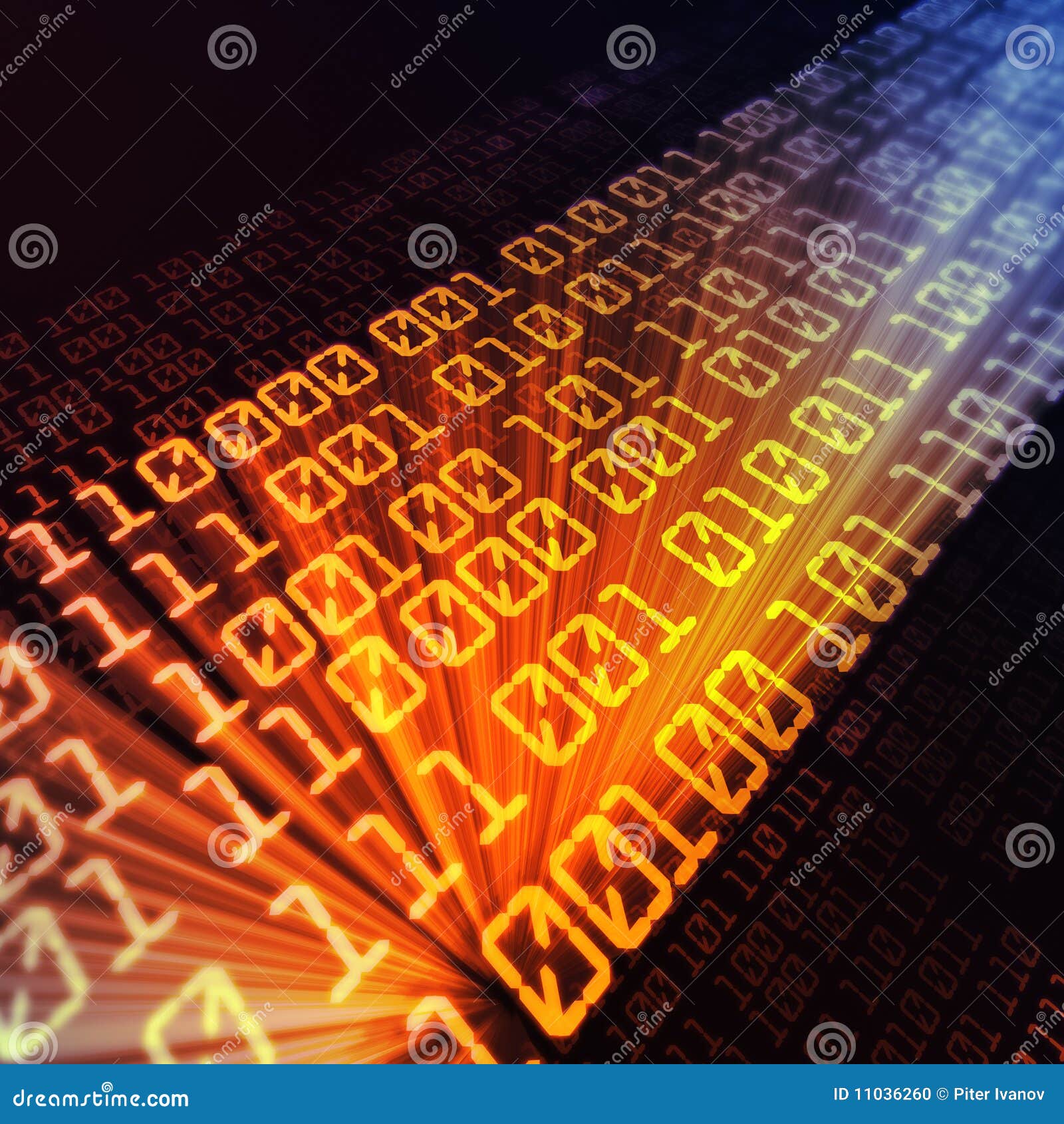 Codice binario illustrazione di stock. Illustrazione di dati - 11036260