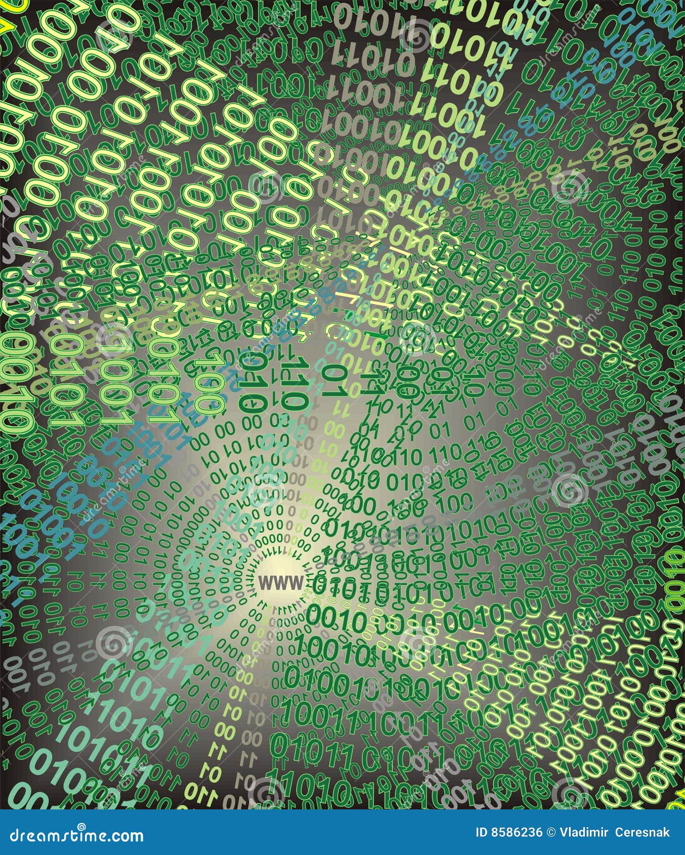 Codice binario 2 illustrazione vettoriale. Illustrazione di ...