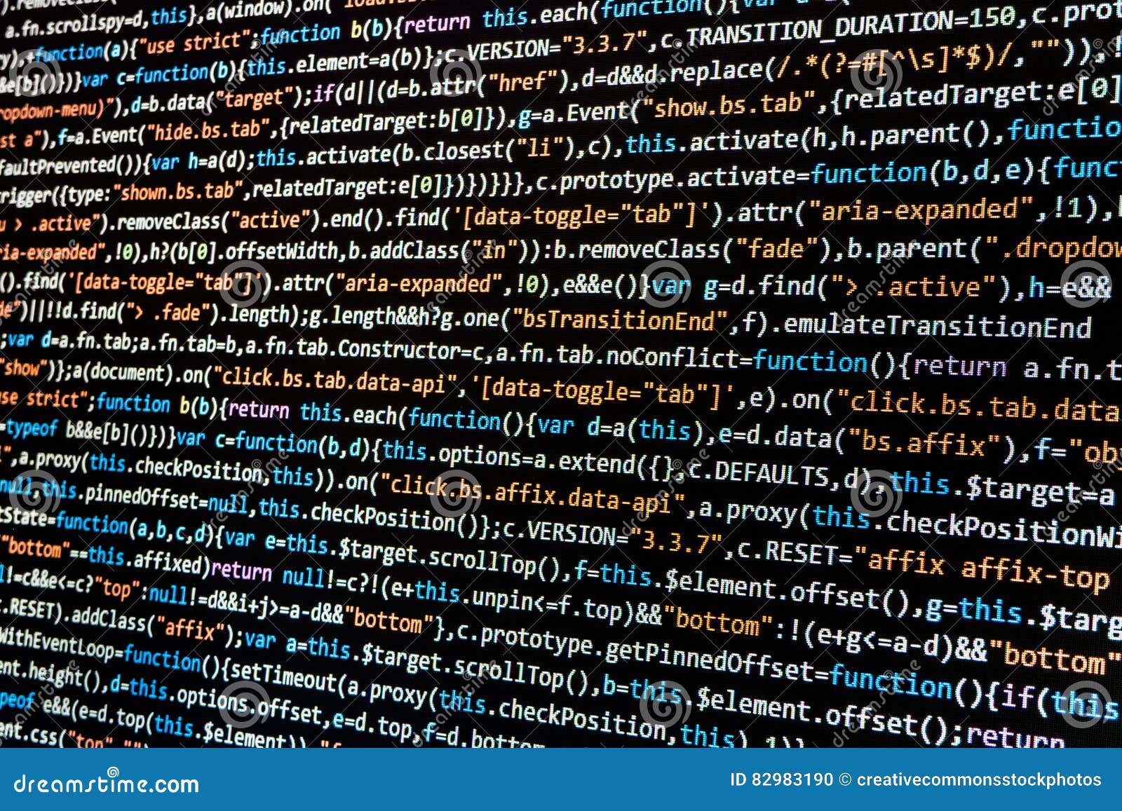 Codice Del HTML Del Computer Immagine. Immagine: 82983190