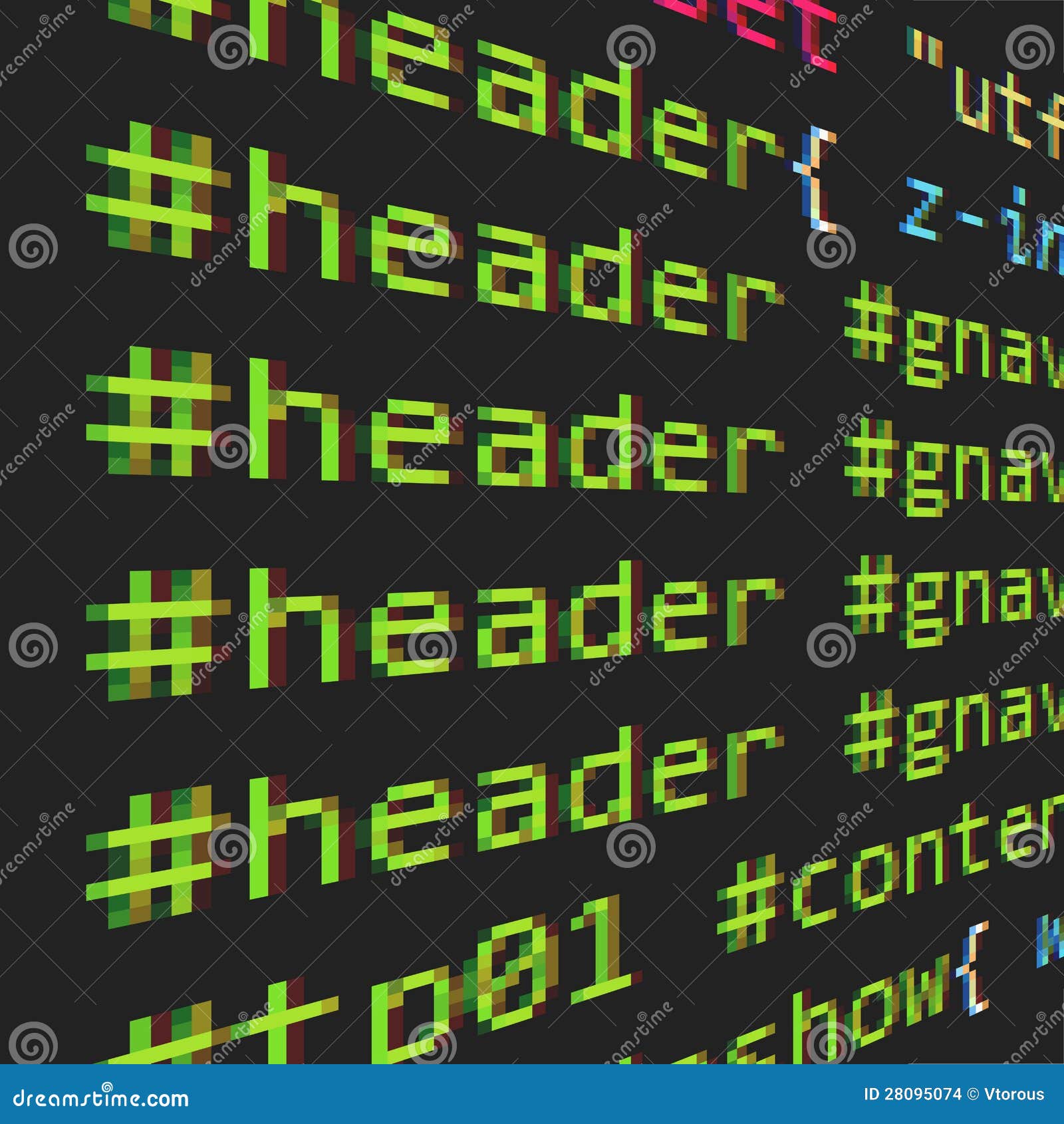 Codice del HTML e di CSS illustrazione vettoriale. Illustrazione di ... Codice del HTML e di CSS illustrazione vettoriale. Illustrazione di ...