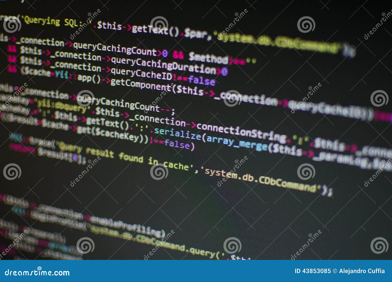 Codice Del PHP CSS in Computer Immagine Editoriale - Immagine di ...