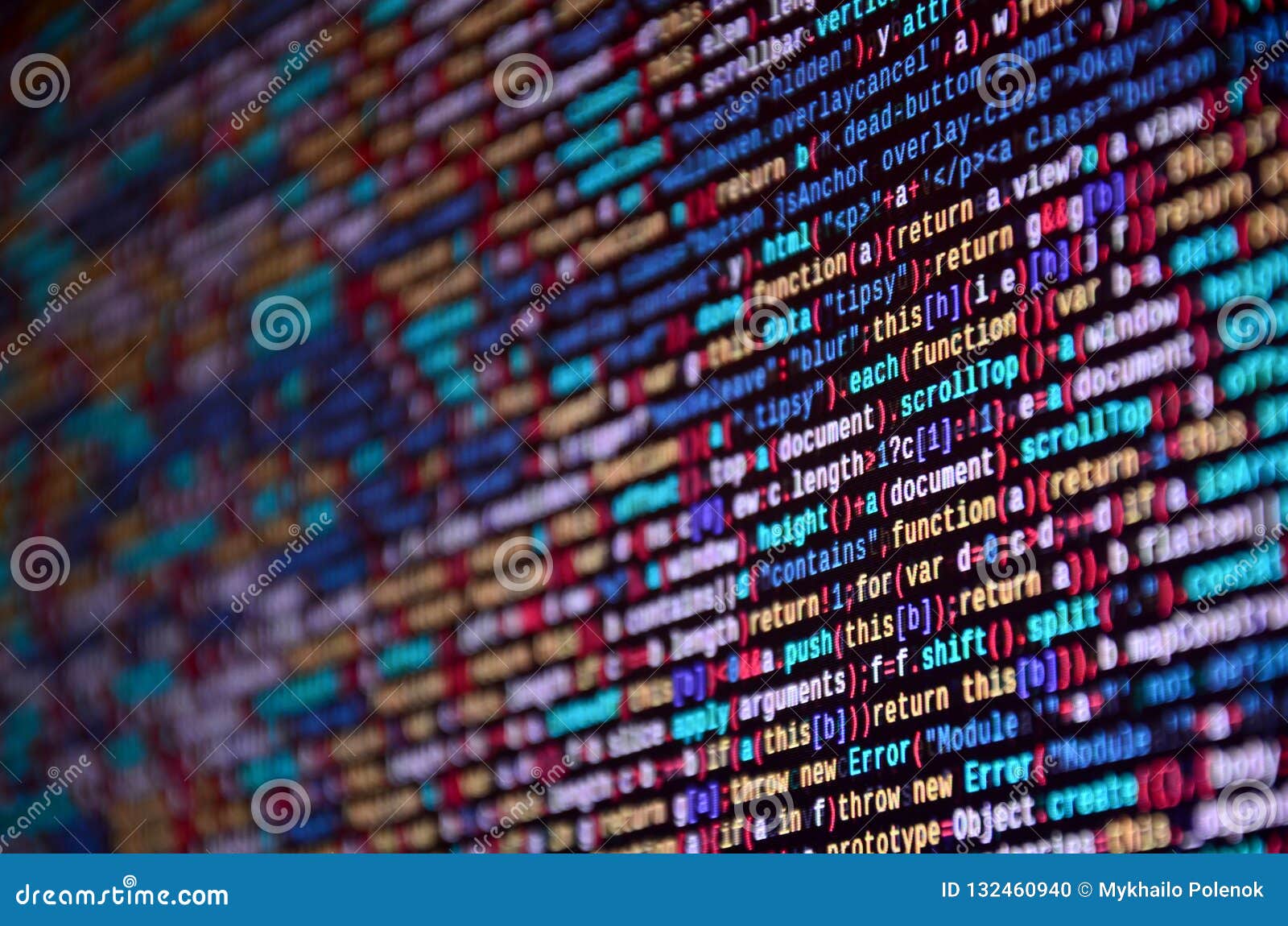 Codice Di Programmazione Degli Sviluppatori Di Software Sul Computer ...
