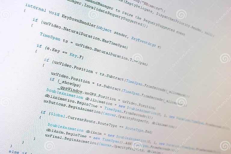 Codice Di Programmazione Di Software Immagine Stock - Immagine di rete ...