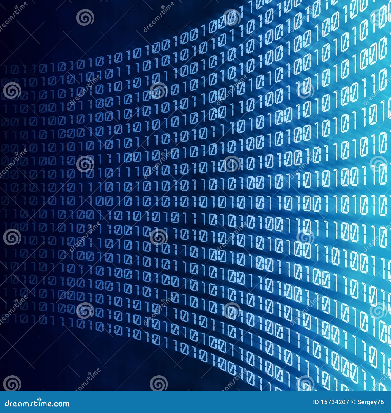 Codice Digitale Binario Astratto Illustrazione di Stock - Illustrazione ...