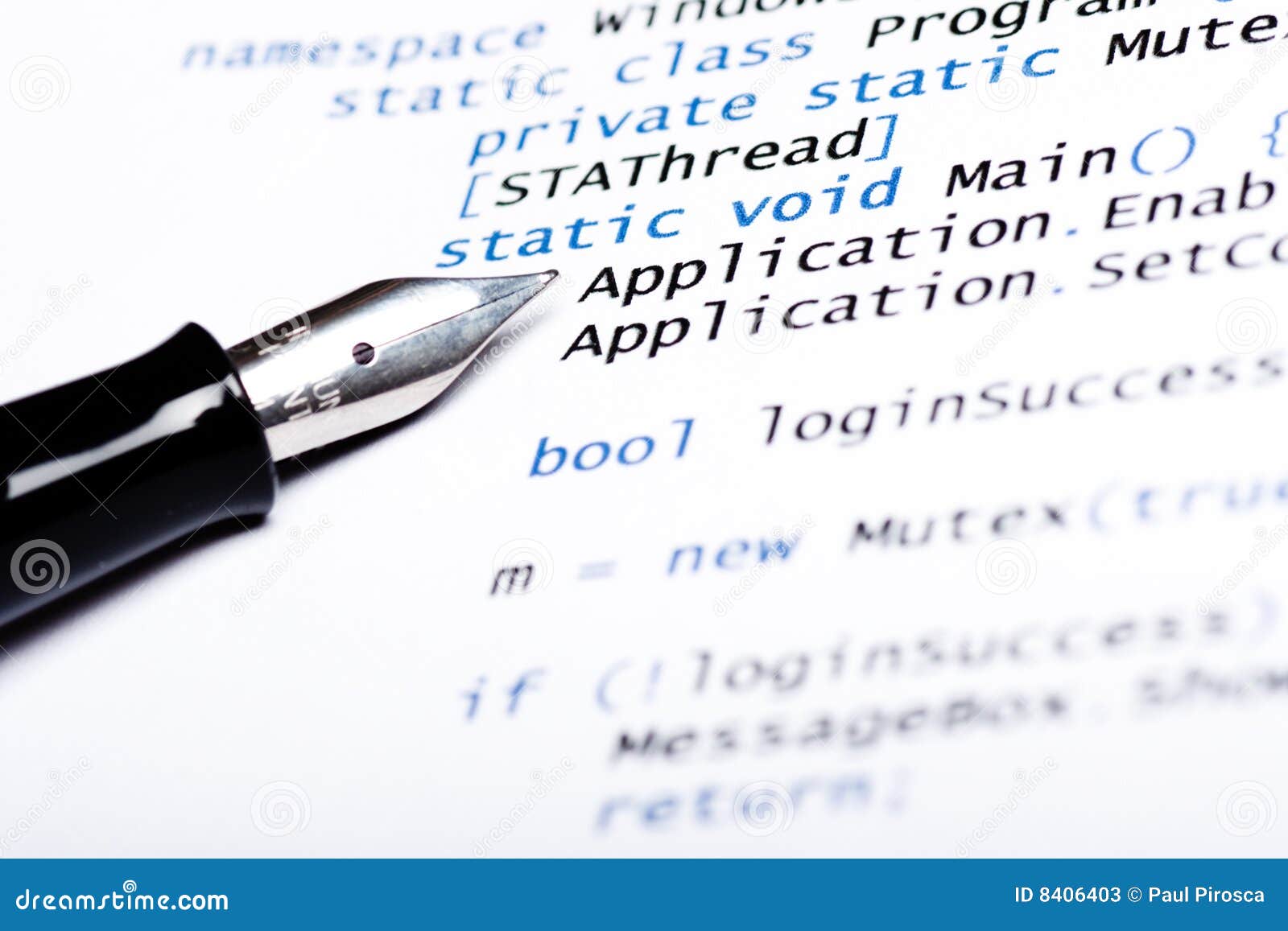 Codice macchina Csharp immagine stock. Immagine di stampa - 8406403