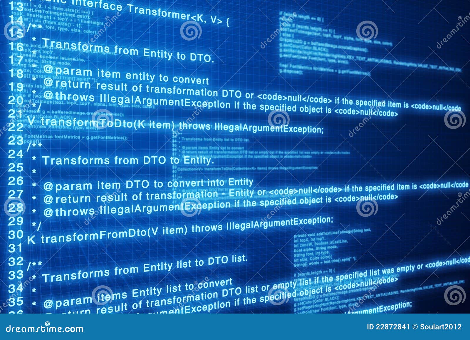 Codice Macchina. Schermo Blu Profondo. Immagine Stock - Immagine di ...