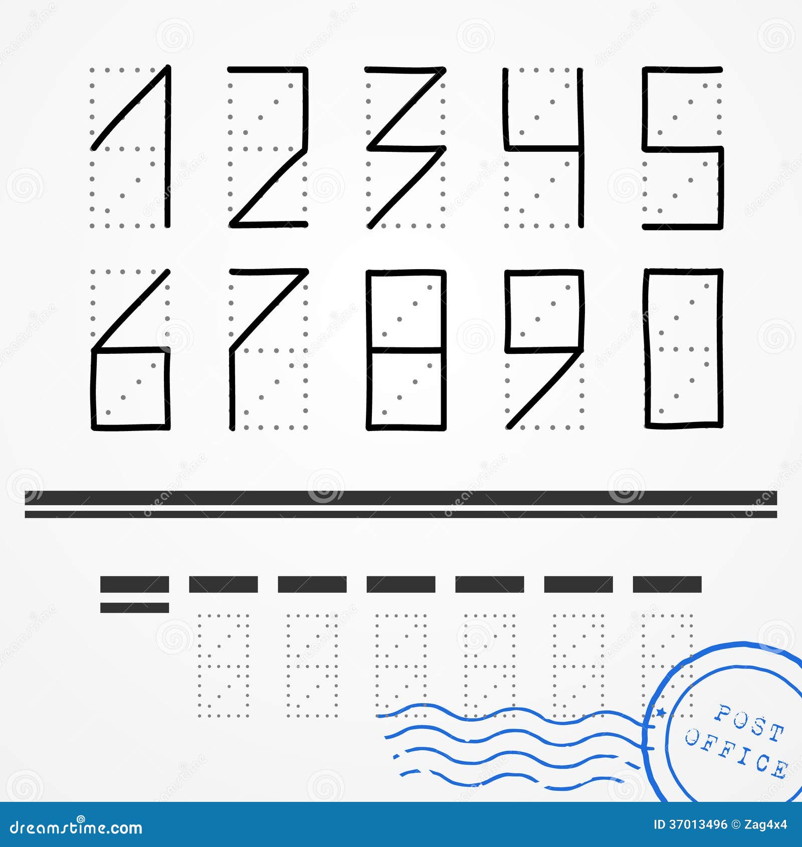 Codice postale illustrazione di stock. Illustrazione di segno - 37013496