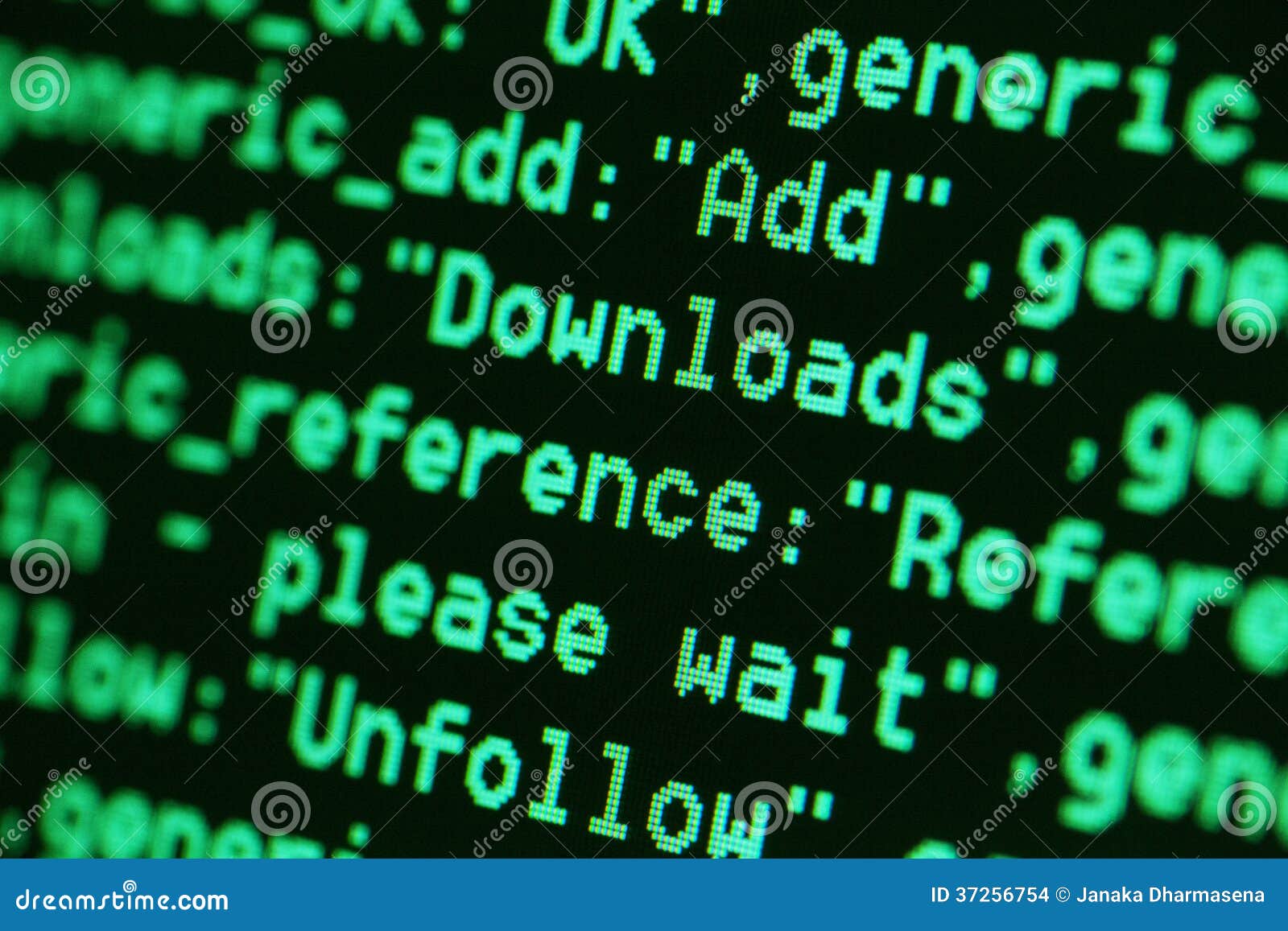 Codici del HTML fotografia stock. Immagine di codice - 37256754