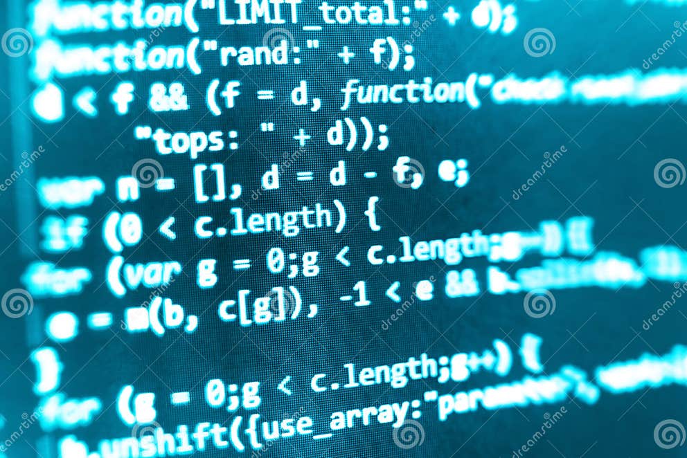 Codifica Dello Schermo Di Programmazione Di Codice Sorgente Immagine ...