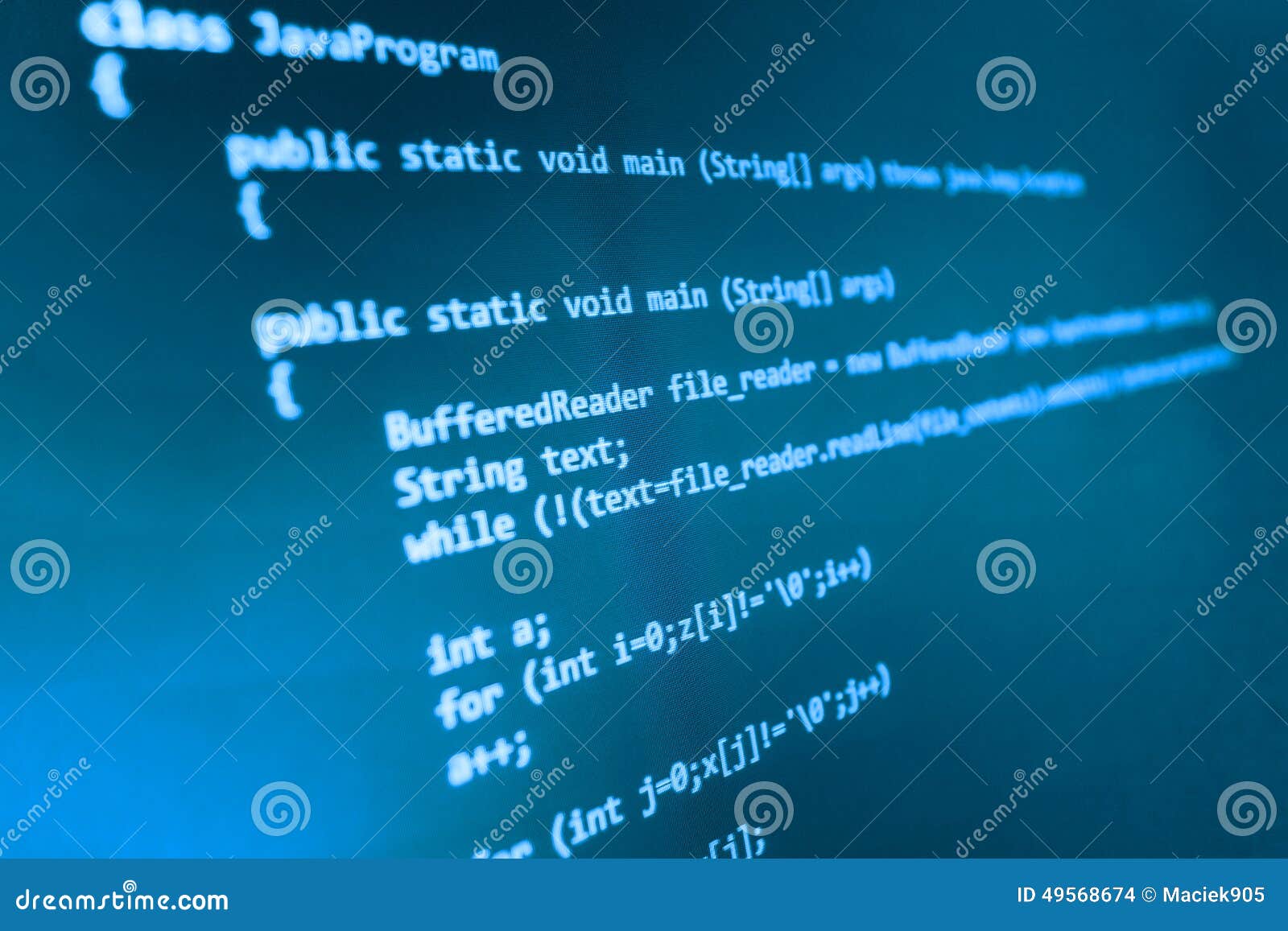 Codifica Dello Schermo Di Programmazione Di Codice Sorgente Pannello Dati Astratto Variopinto ...