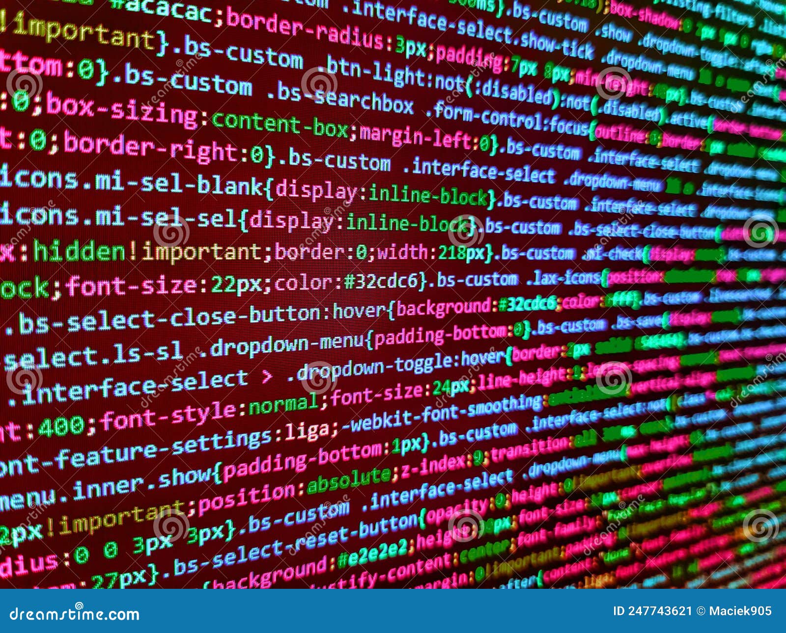 Coding Application By Programmer Developer Abstract Computer Script Code Computer Language