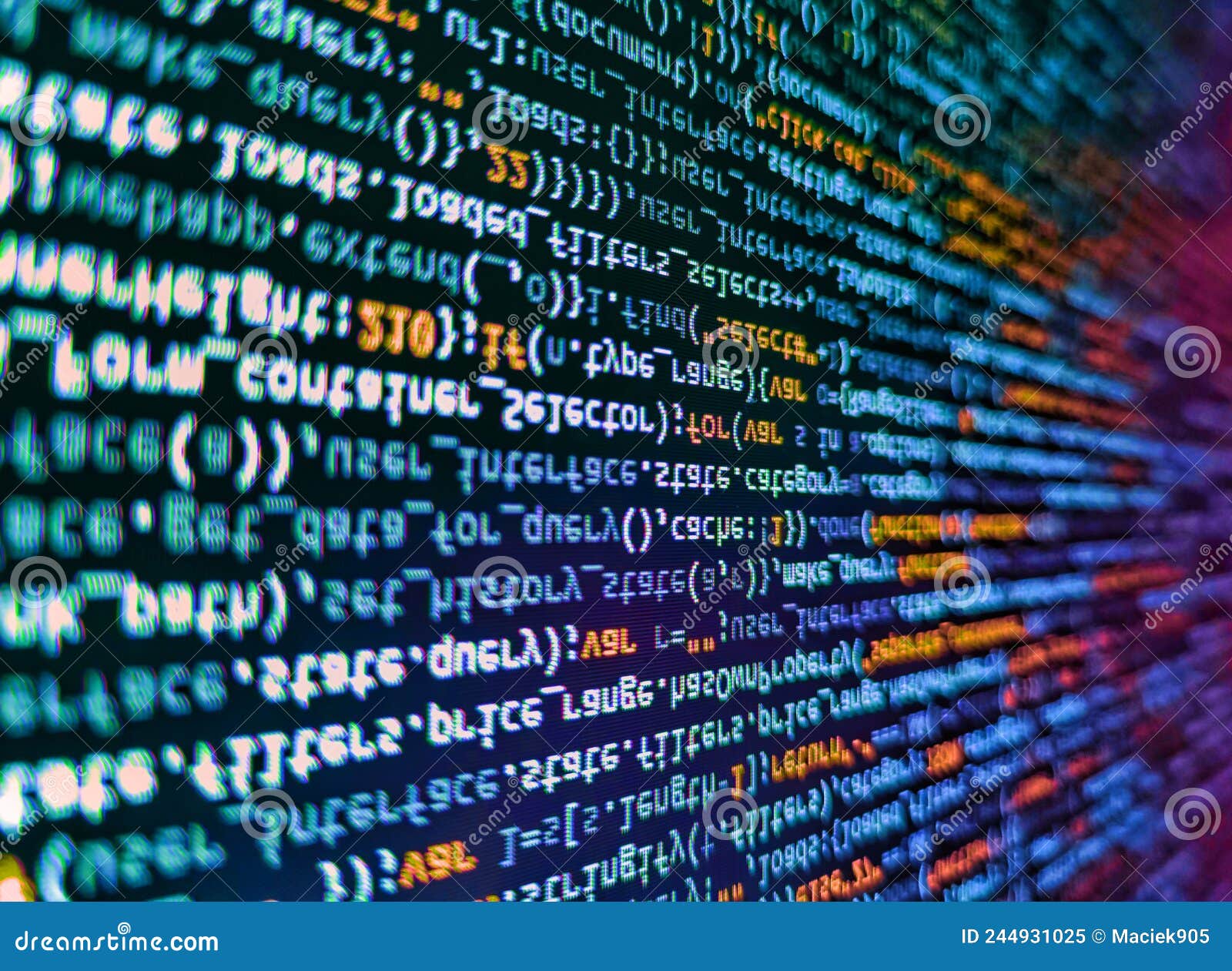 Coding Application by Programmer Developer. Developing Programming ...