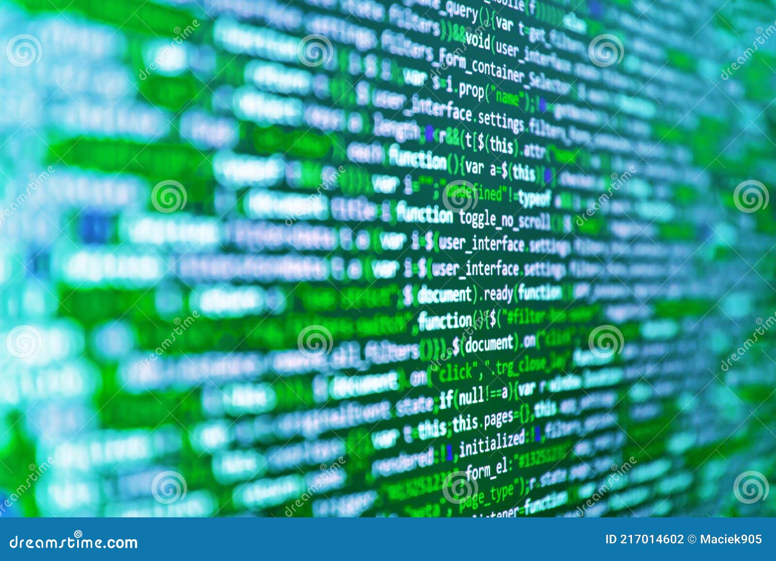 Coding Application by Programmer Developer. Future Technology Creation Process. Tensorflow AI ...