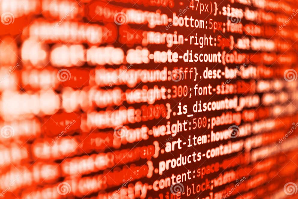 Coding Application by Programmer Developer. Developer Working on ...