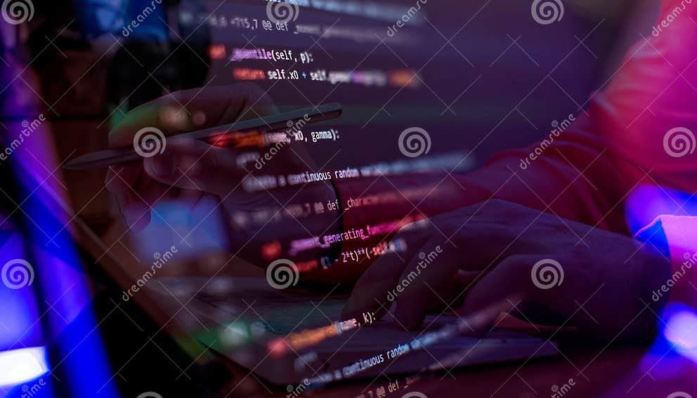 Coding Background Business Data Analytics Programming Online, Digital ...