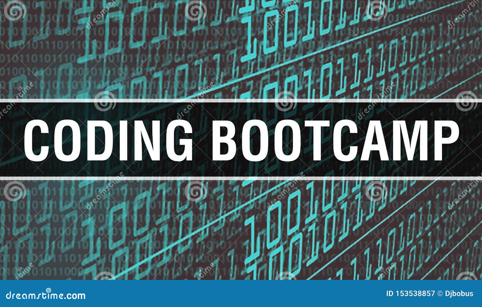 CODING BOOTCAMP Concept Illustration Using Code for Developing Programs and App. CODING BOOTCAMP ...