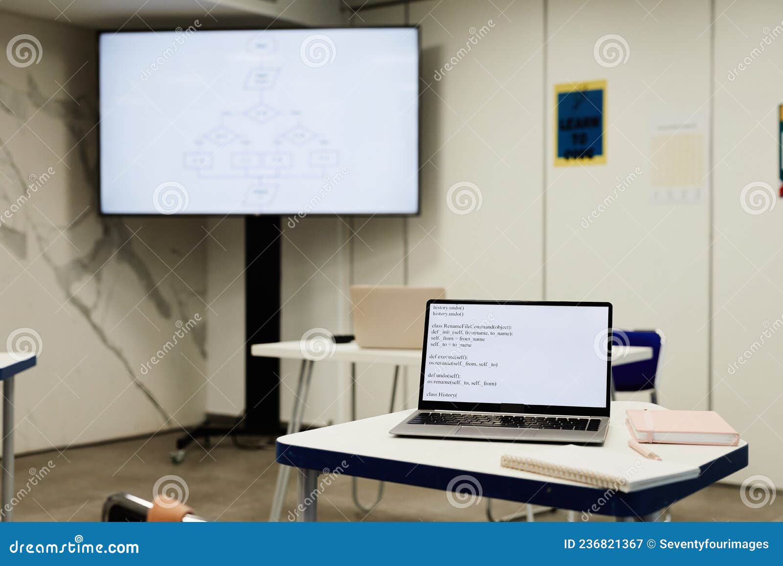 Coding Class Background stock image. Image of chair - 236821367