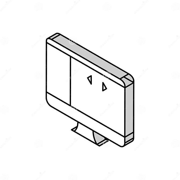 Coding Code Geek Isometric Icon Vector Illustration Stock Vector ...
