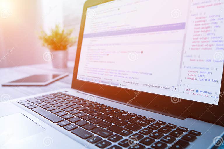 Coding Code Program Compute Coder Develop Developer Development Stock Photo - Image of program ...