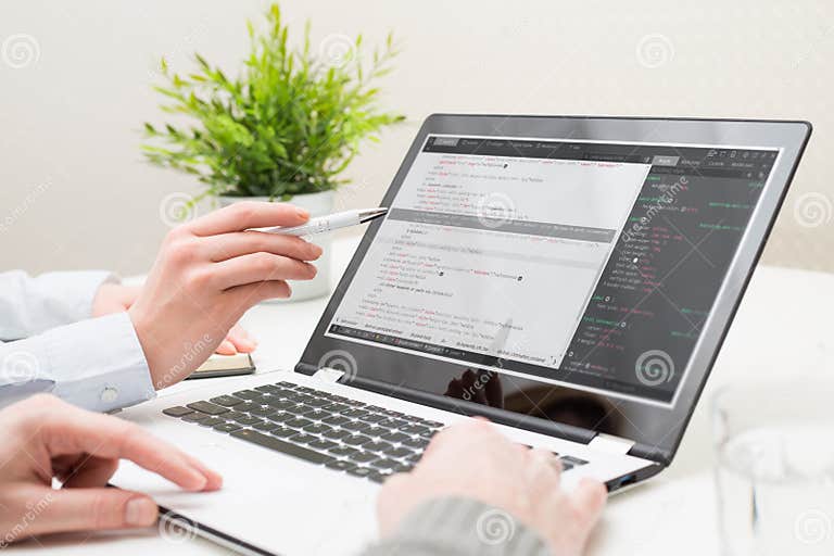 Coding Code Program Compute Coder Develop Developer Development Stock 