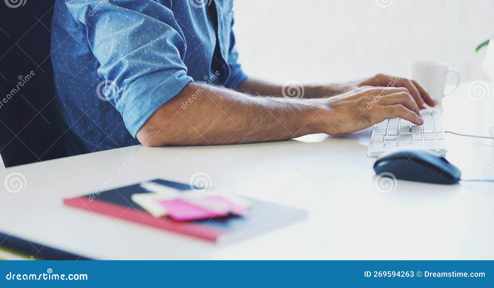 Coding, Computer or Man Hands on Keyboard for Cybersecurity, App Research or SEO Networking in ...