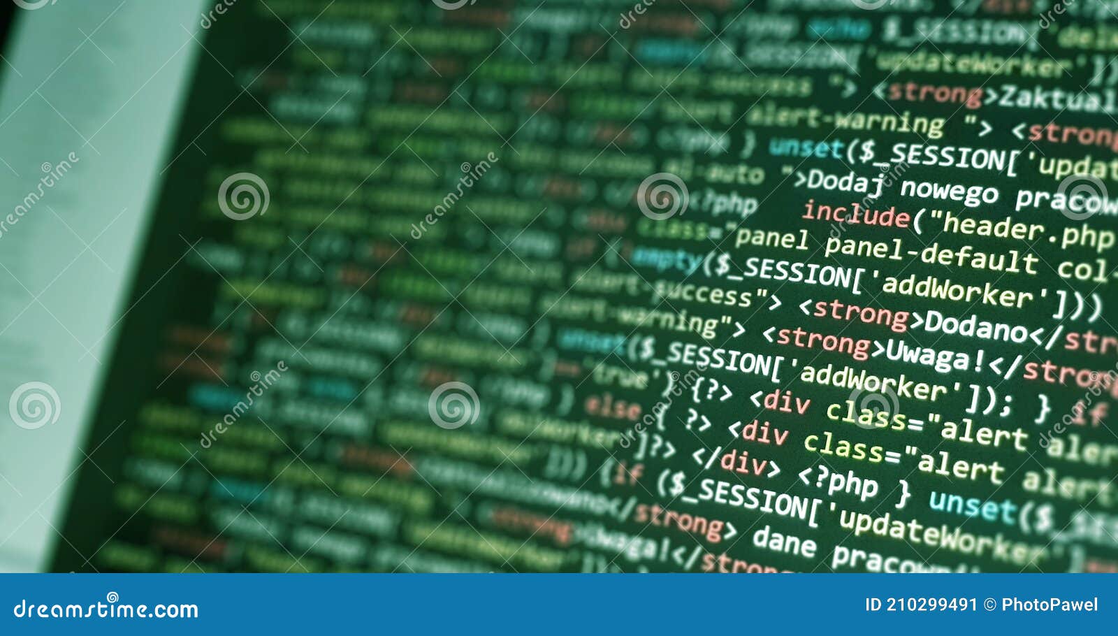 Coding Concept Software Development Monitor Technology Display Application Source Code