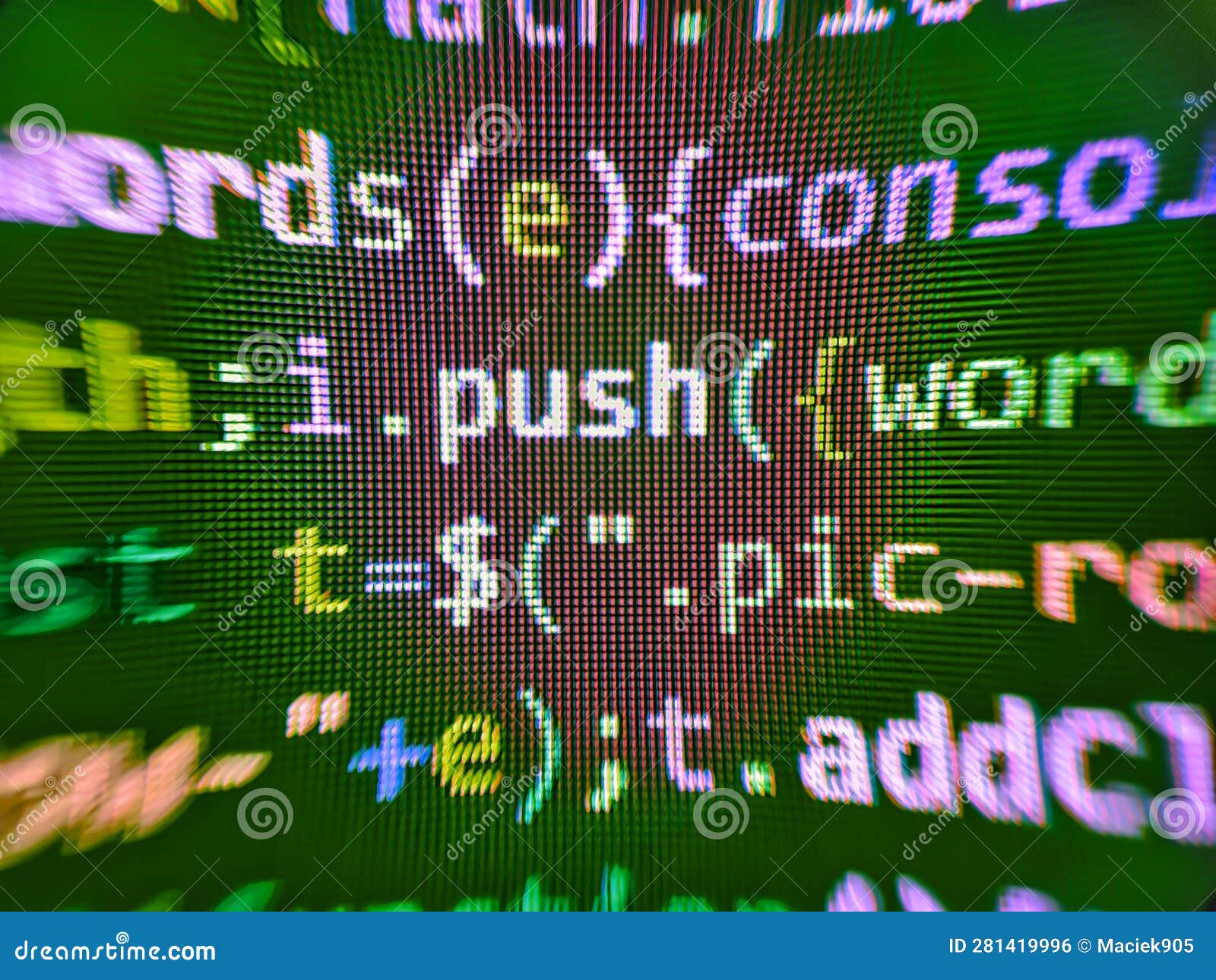 Programmer Workplace Data Encryption Security Code On A Computer Display Programmer Typing New